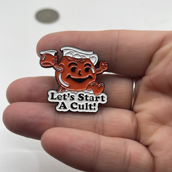 Jewelry | Lets Start A Cult Enamel Pin | Poshmark